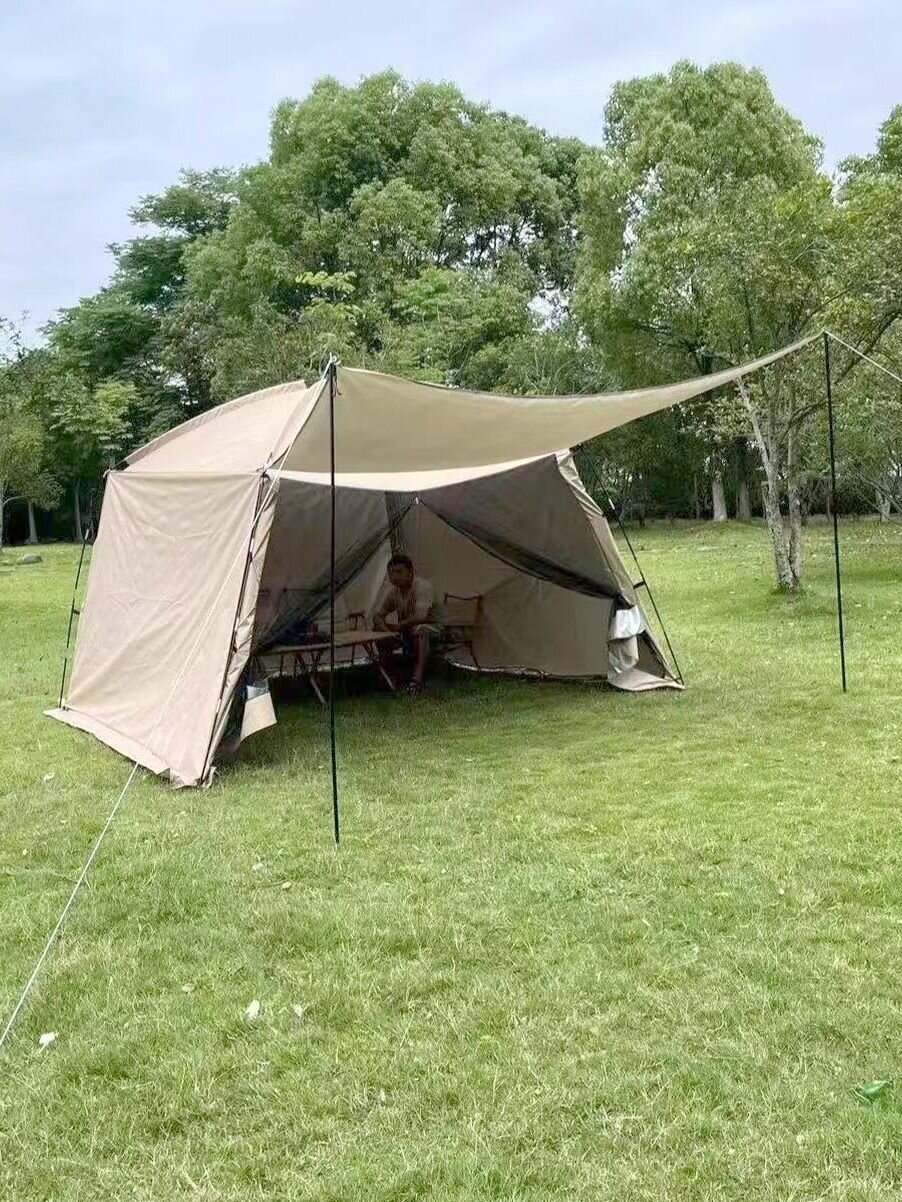 Большая палатка-шатер 3х3м для дачи, сада, барбекю антимоскитная, водоотталкивающая