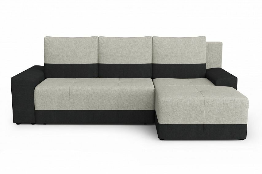 Диван-кровать угловой Сильва Альмисса Модель 001 Рогожка Альма 25 / Альма 41