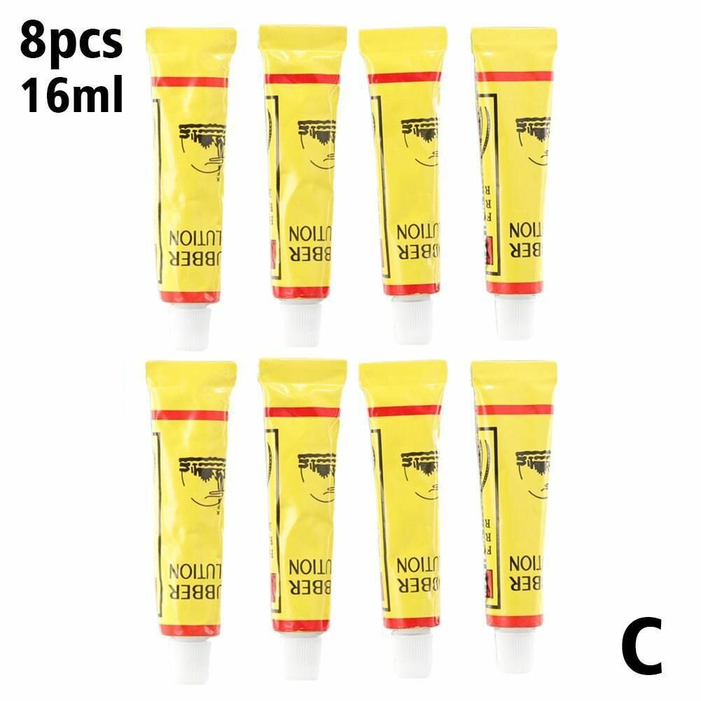 Клей для ремонта шин Подходит для велосипедов и мотоциклов 4/8шт.