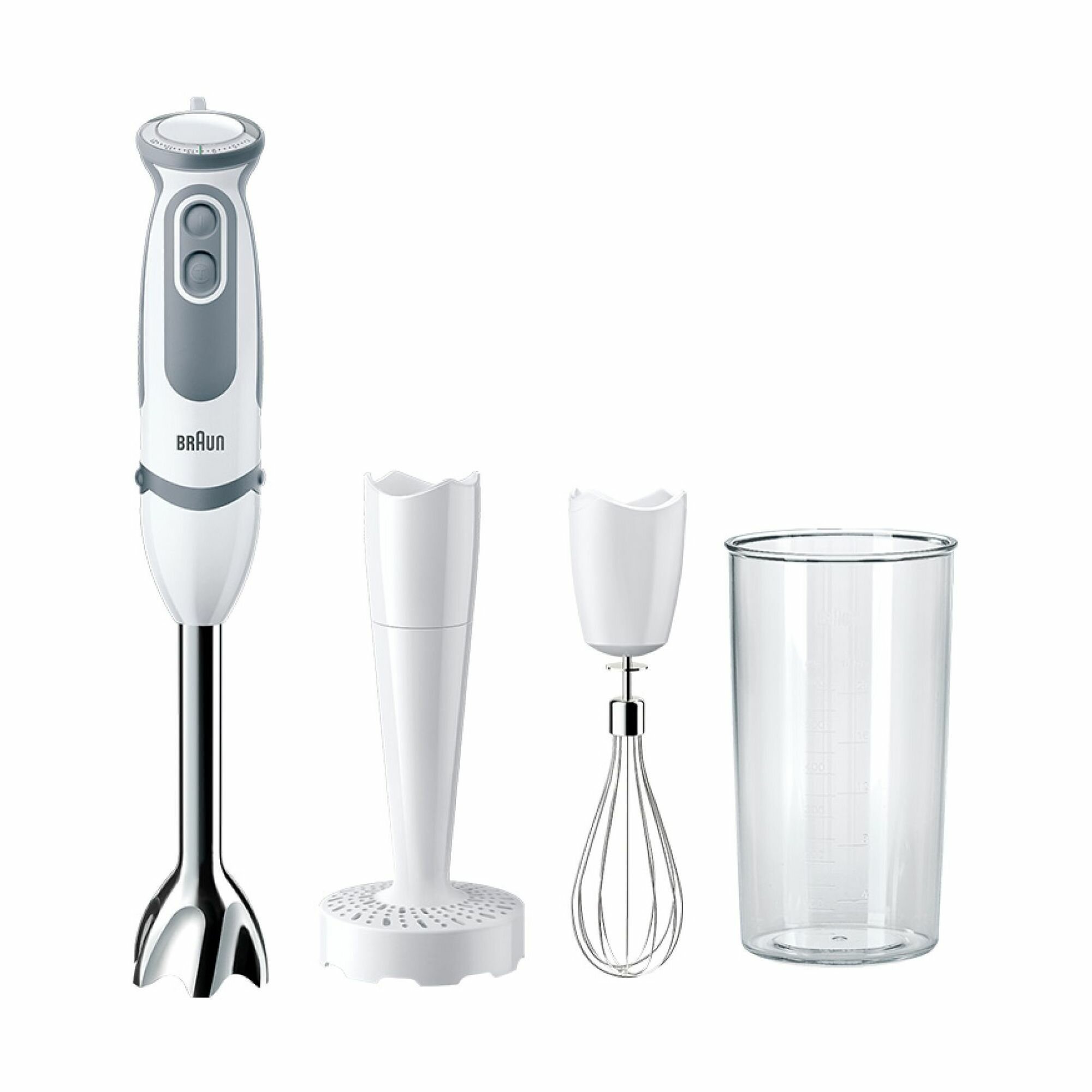 Блендер погружной Braun MQ5207WH 1000Вт белый/серый