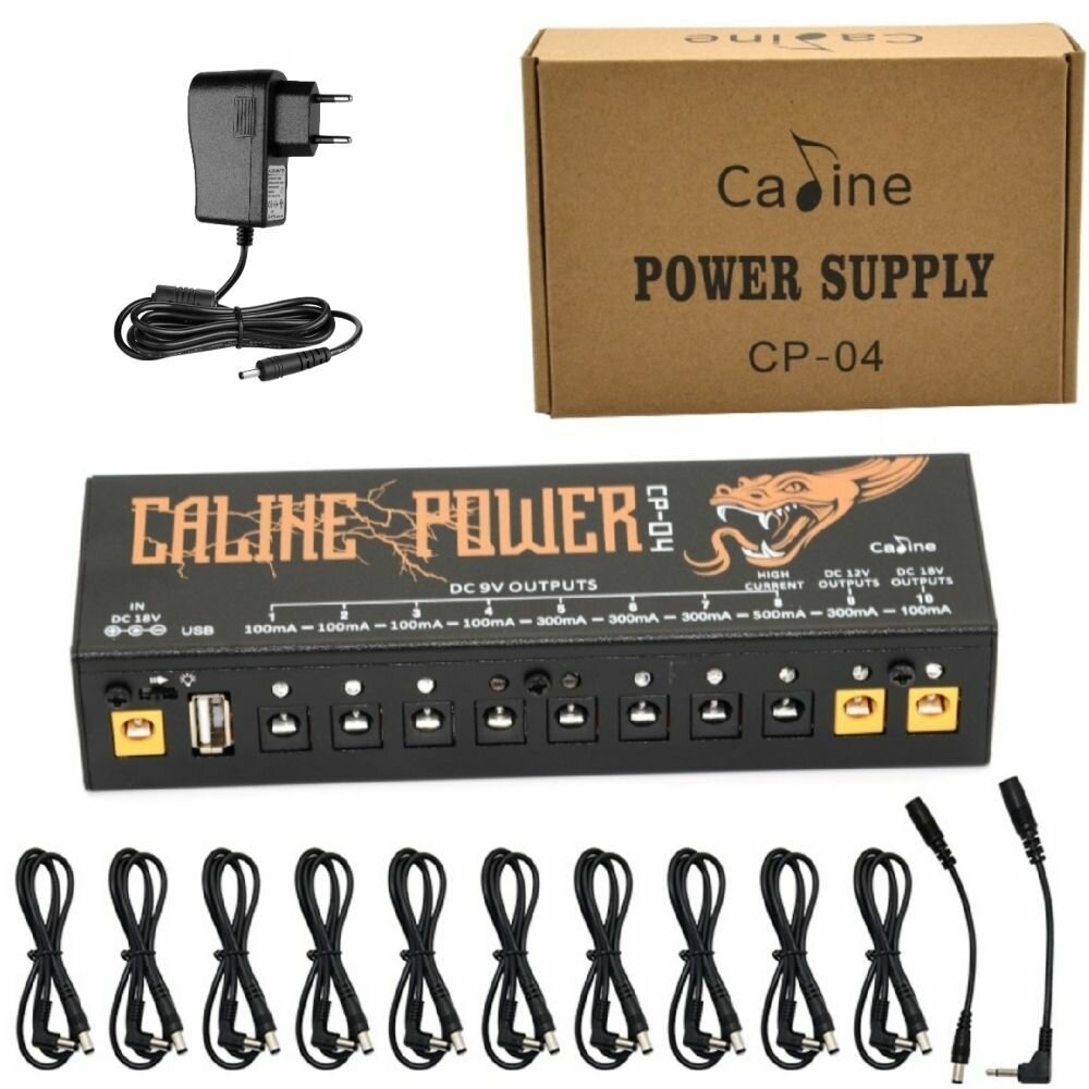 Блок питания для педалей гитарных эффектов Caline CP-04 Multi-Output Power Supply