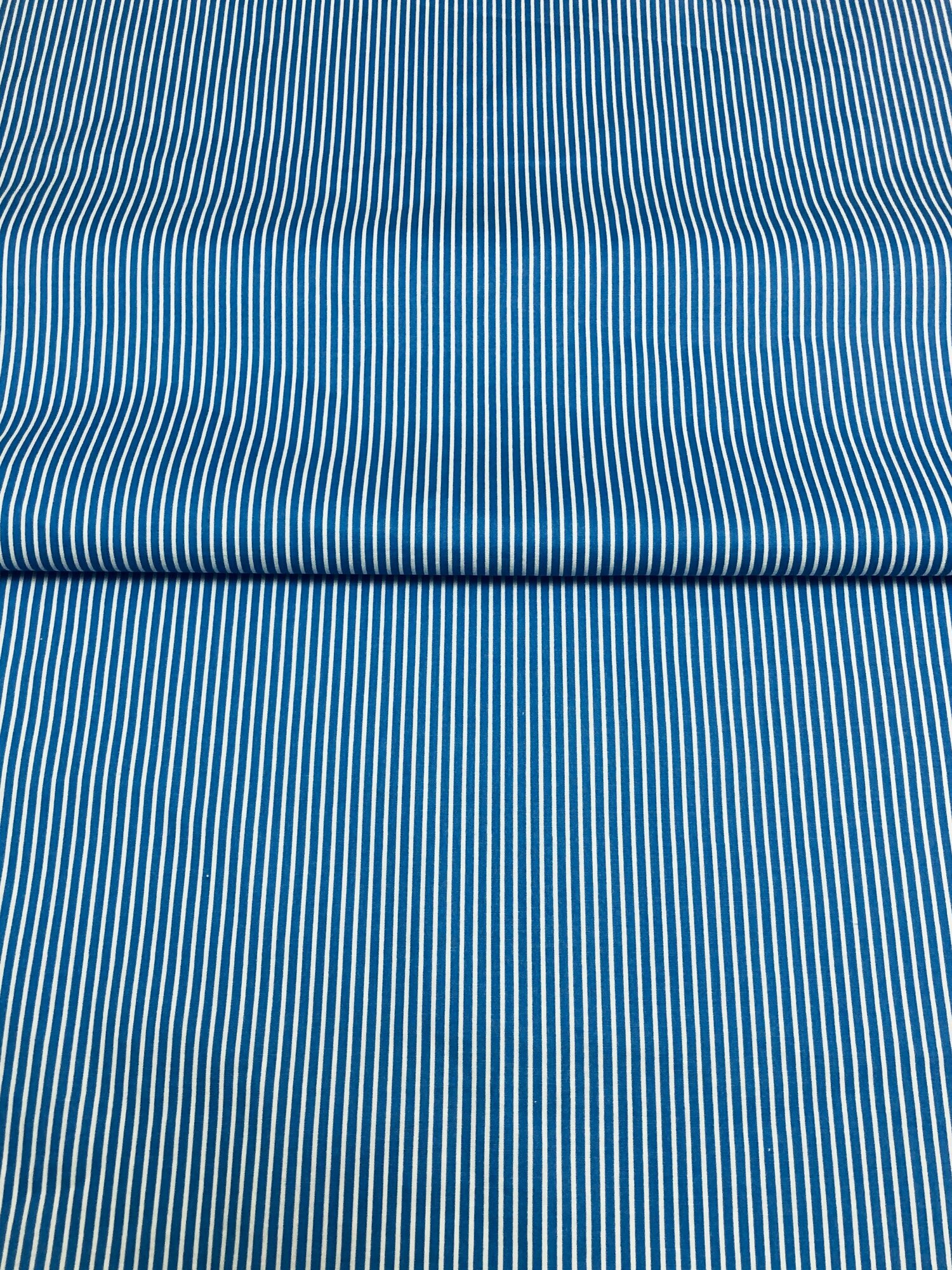 Ткань поплин стрейч в полоску, -т3, отрез 100х148см, рубашечный, плательный №5