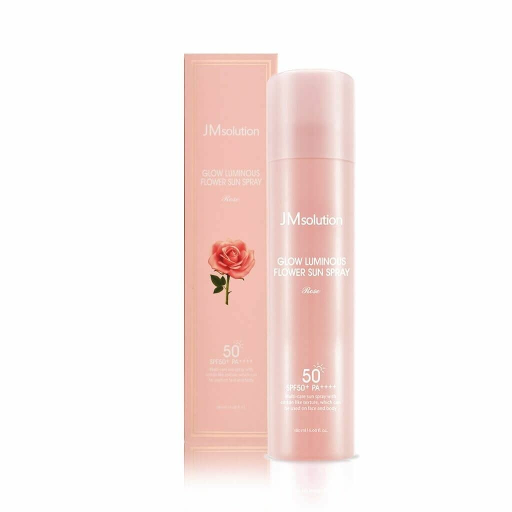 Спрей солнцезащитный омолаживающий с розой 180ml срок 30.06.2027 JMSOLUTION Glow Luminous Flower Sun Spray Rose