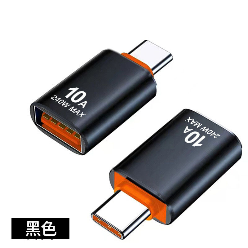 Тип-С OTG адаптер USB 3.0 для iPhone 15 Huawei Xiaomi - Черный 10А Высокоскоростная передача данных совместимость