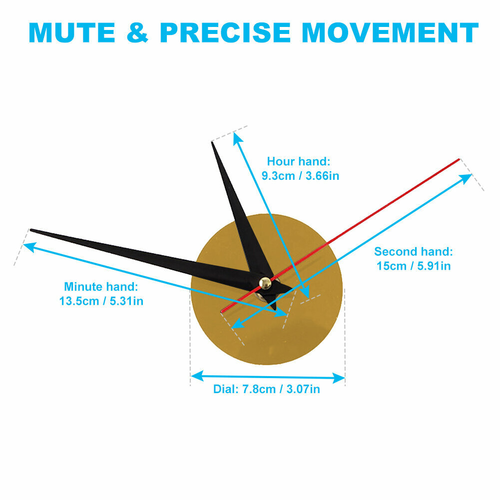 3D DIY светящийся циферблат без сверления акриловые бесшумные настенные часы с наклейками с цифрами для гостиной офиса спальни современного украшения дома золотые 40 см