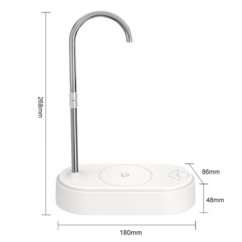 Настольный диспенсер для воды с USBзарядкой, помпа для 5галлонных бутылей, для дома и офиса