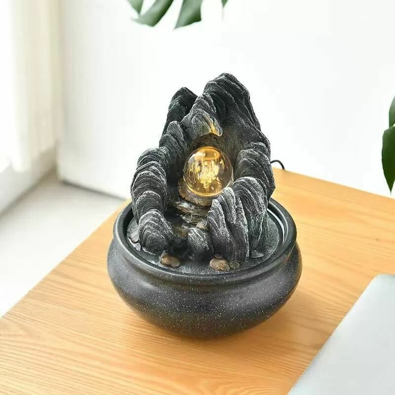 Фонтан с циркулирующей водой для украшения рабочего стола