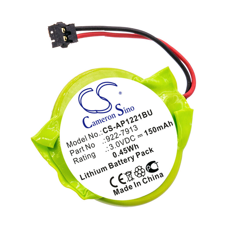 CS-AP1221BU Категория CMOS / резервное питание батарея Подходит для бренда Эппл Подходит модель A1211 2007, A1211 2010, A1260, MA609LL 150mAh / 0.45WhmAh 3.0V