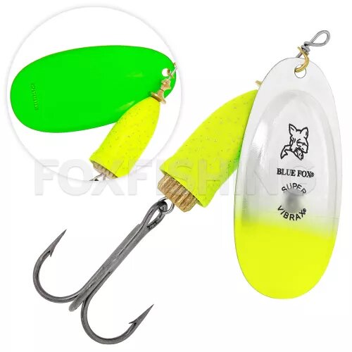 Блесна вращающиеся Blue Fox Vibrax Bullet Flake №6 18гр. #CGCB