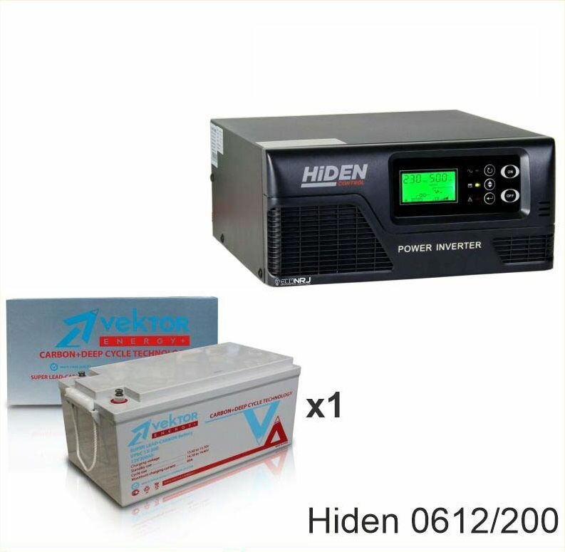 ИБП Hiden Control HPS20-0612 + Vektor VPbC 12-200