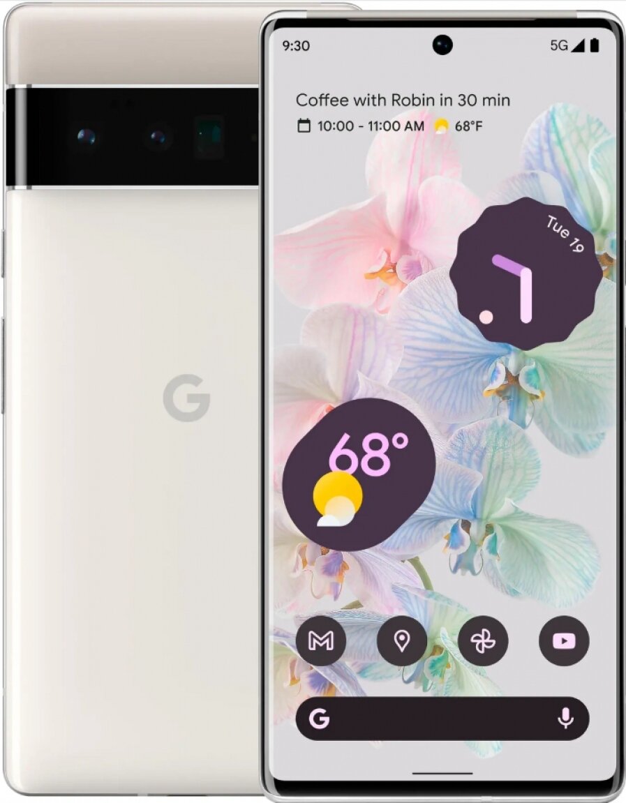 Смартфон Google Pixel 6 Pro, 12/128Gb JP, OLED, White (Белый)