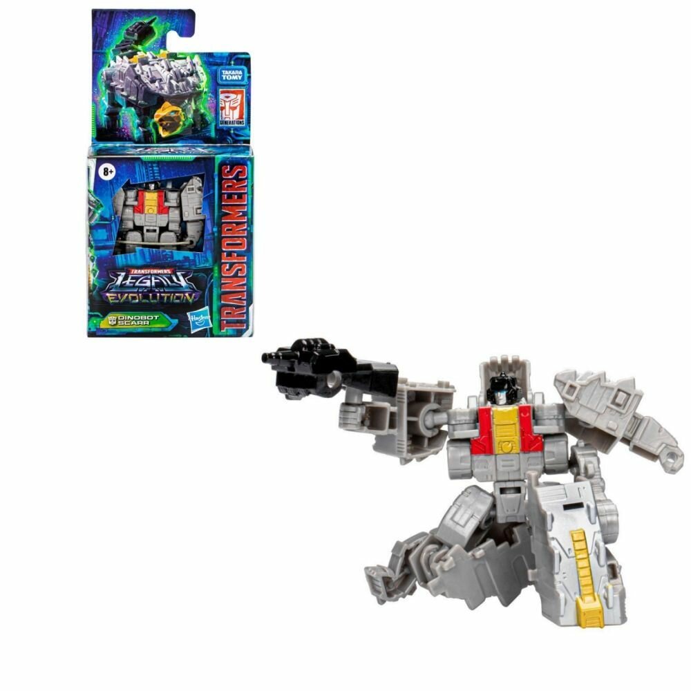 Игрушка Hasbro Трансформеры Legacy Evolution Базовый класс Динобота Скарра, преобразующего фигурку (3,5 дюйма) F7181