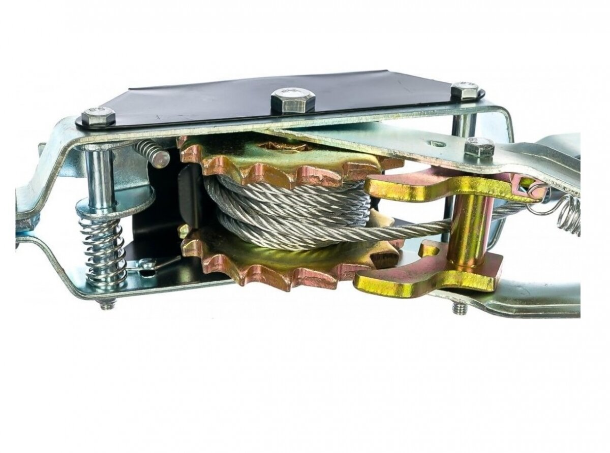 Лебедка рычажная, тяга - 2 т, подъем - 0,8 т, двойное храповое колесо MATRIX