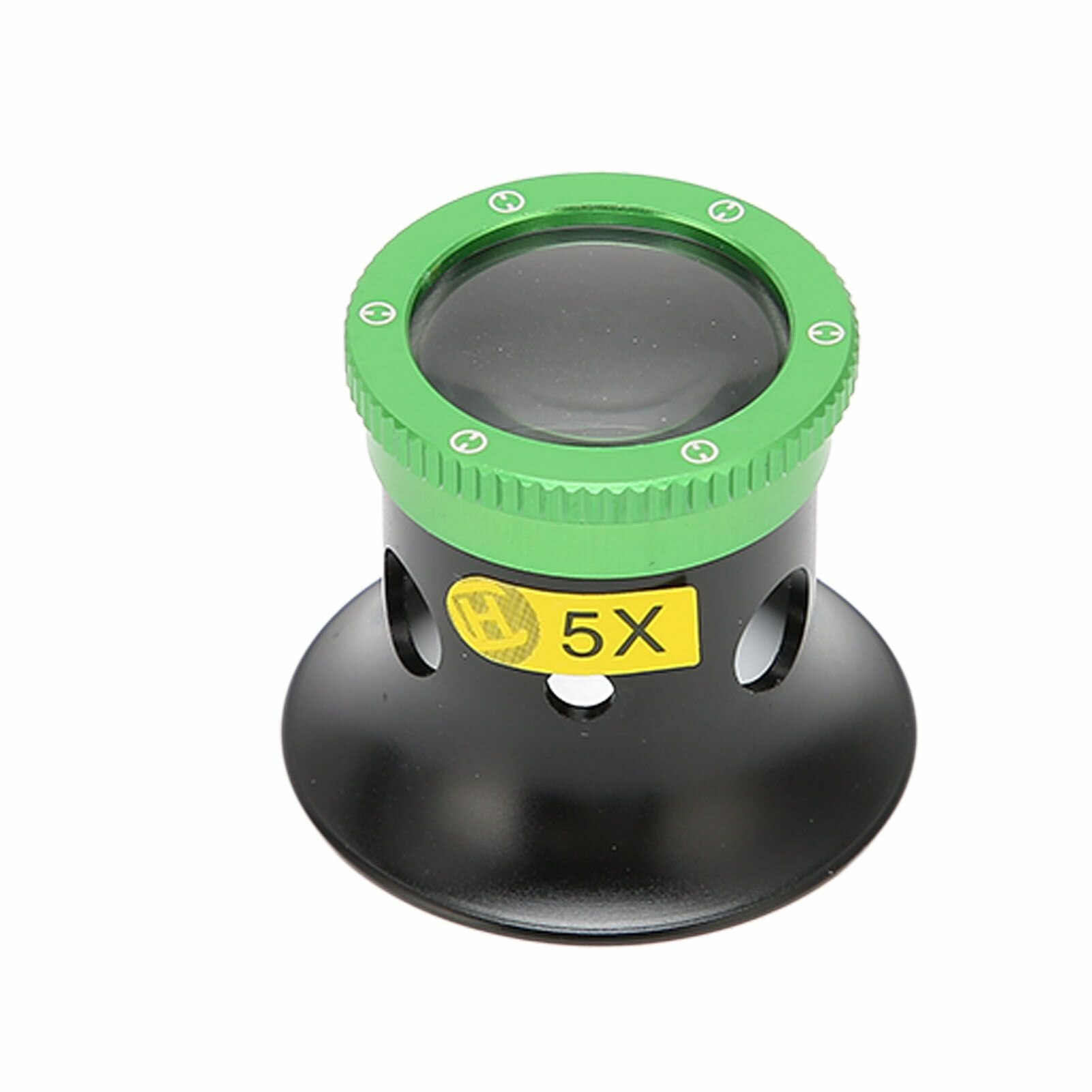 Лупа для часовщиков 5X, высококачественный алюминиевый сплав с сапфировым стеклом, износостойкое увеличительное стекло для ремонта часов, осмотра ювелирных изделий