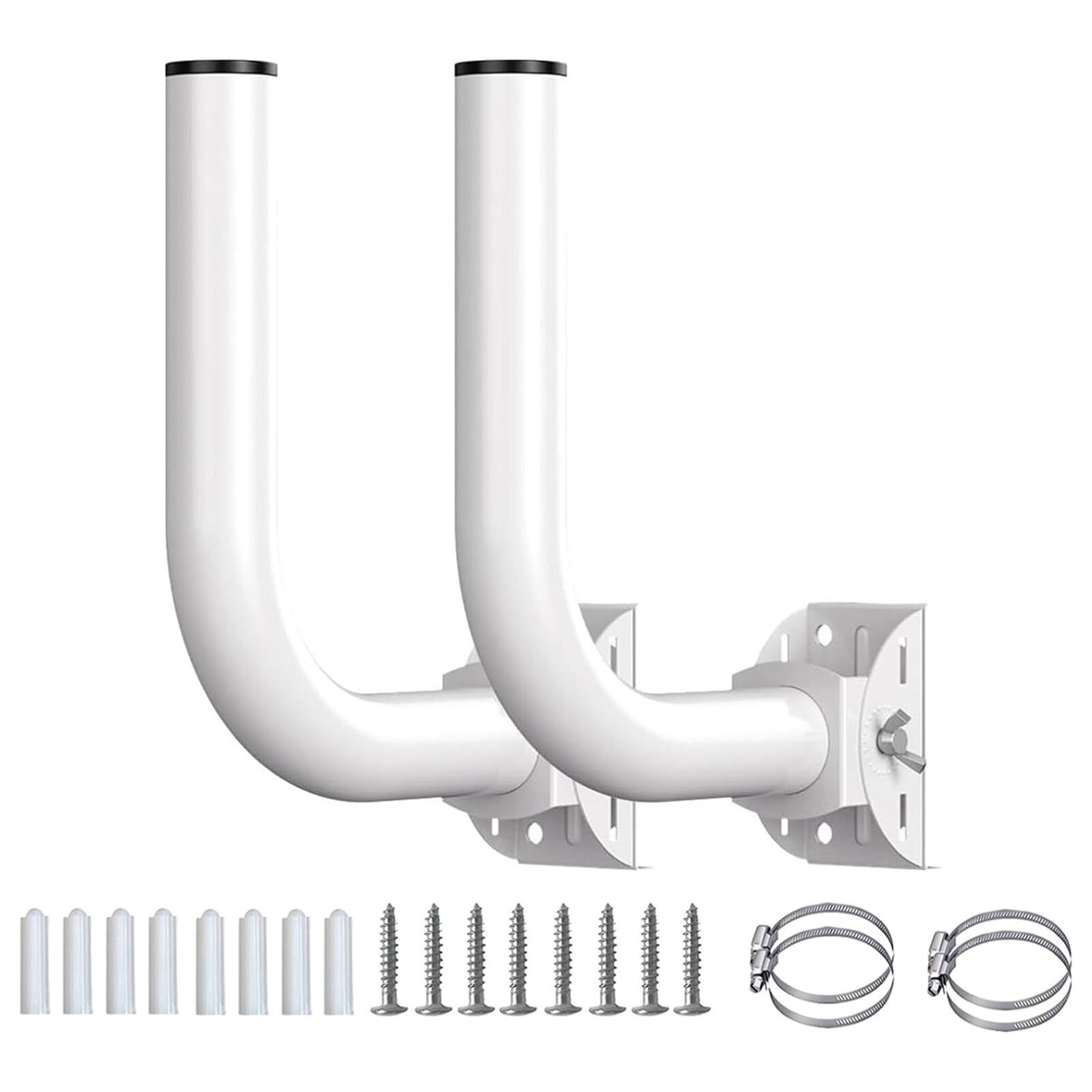 2 шт. кронштейна для беспроводного моста, регулируемые на 150°, универсальные, из нержавеющей стали, для крепления на J-образную стойку.