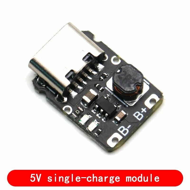 Встроенный модуль зарядки и разрядки 5 В, 3,7 В, 4,2 В, 18650, зарядка литиевой батареи, повышающая плата питания, защита типа c