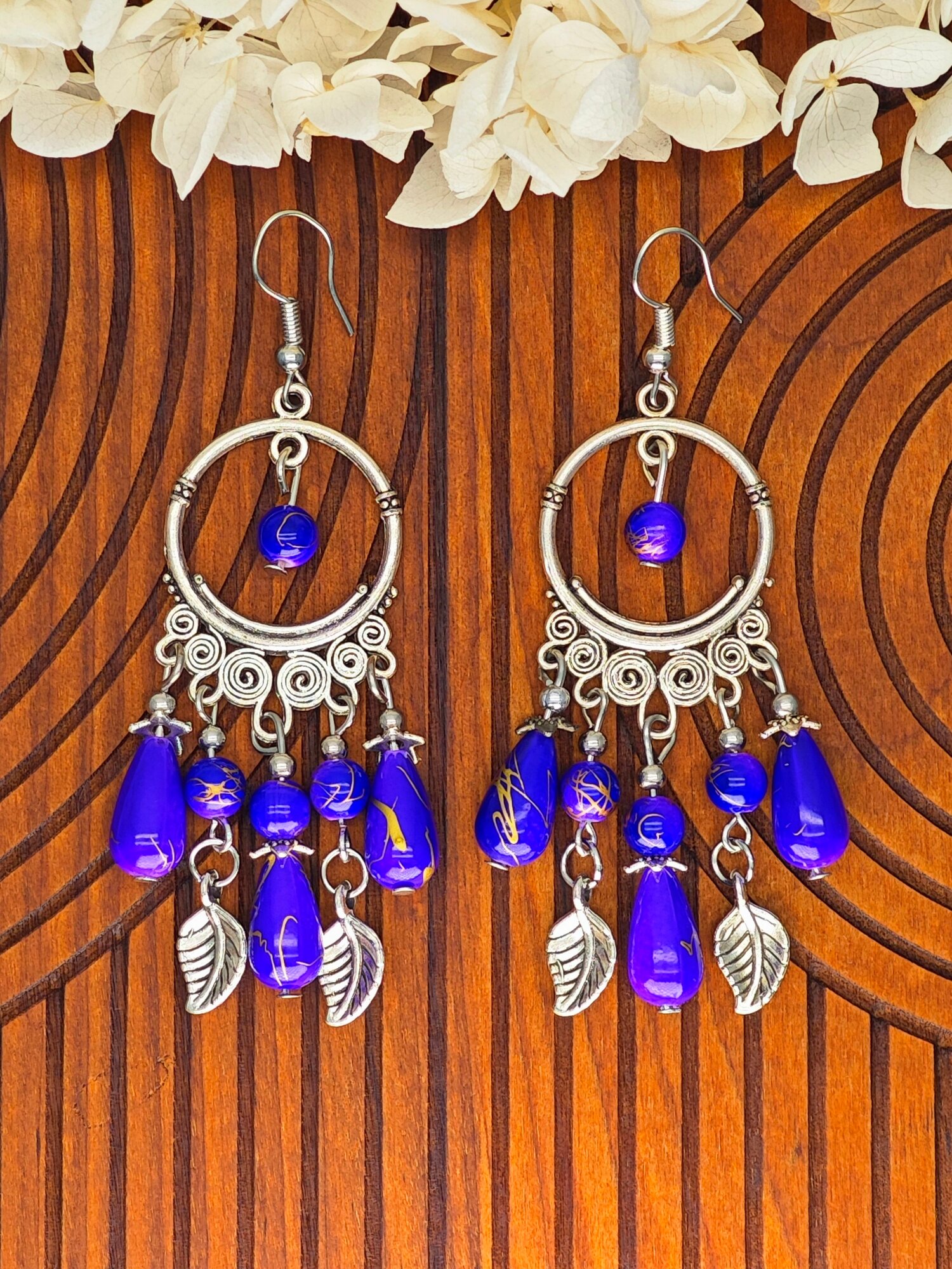 Серьги, искусственный камень