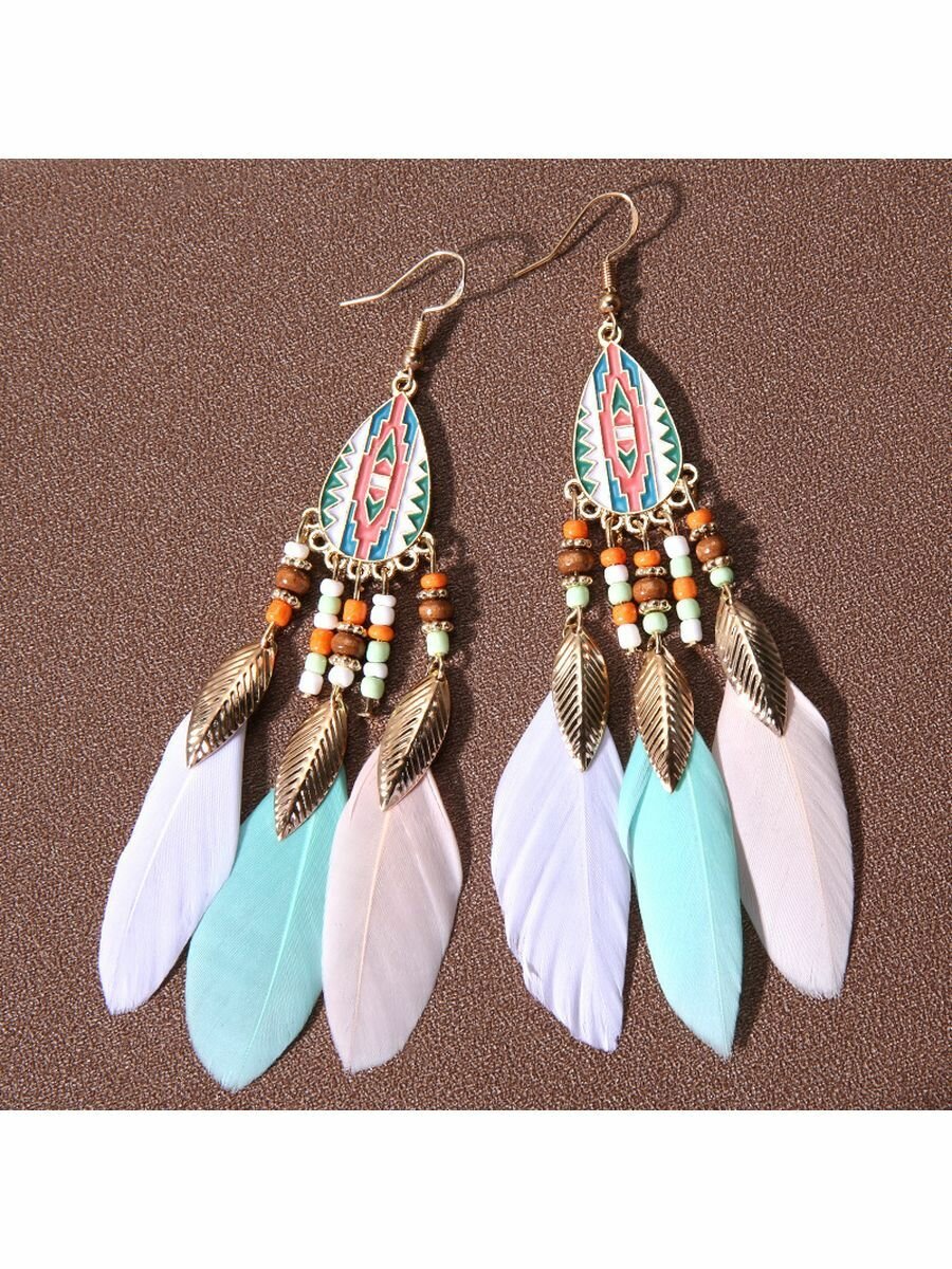 Серьги, дерево