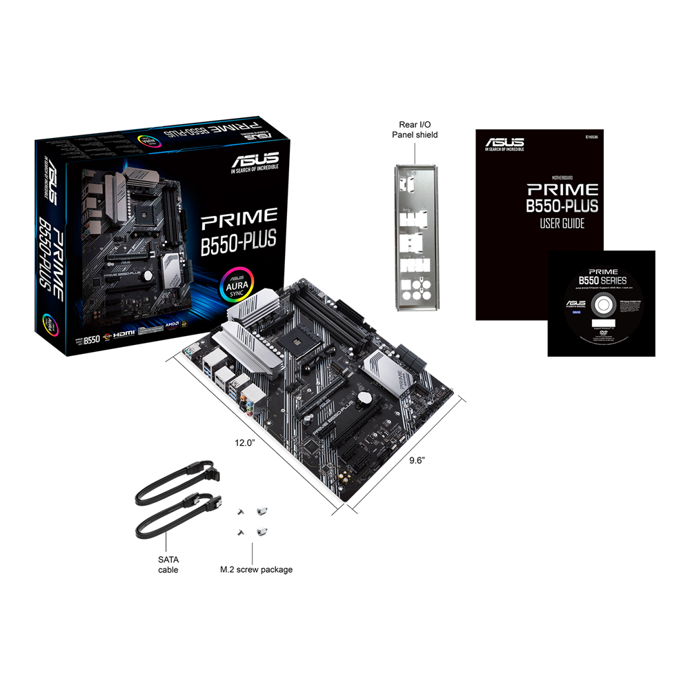 Материнская плата Asus PRIME B550-Plus (AM4/B550/4xDDR4/ATX/RAID/DP, HDMI)