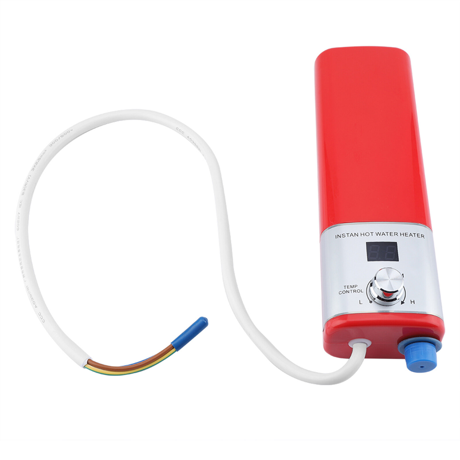 5500 Вт, 220 В, мини-мгновенный горячий умный водонагреватель, простая установка для кухни, ванной комнаты (красный)