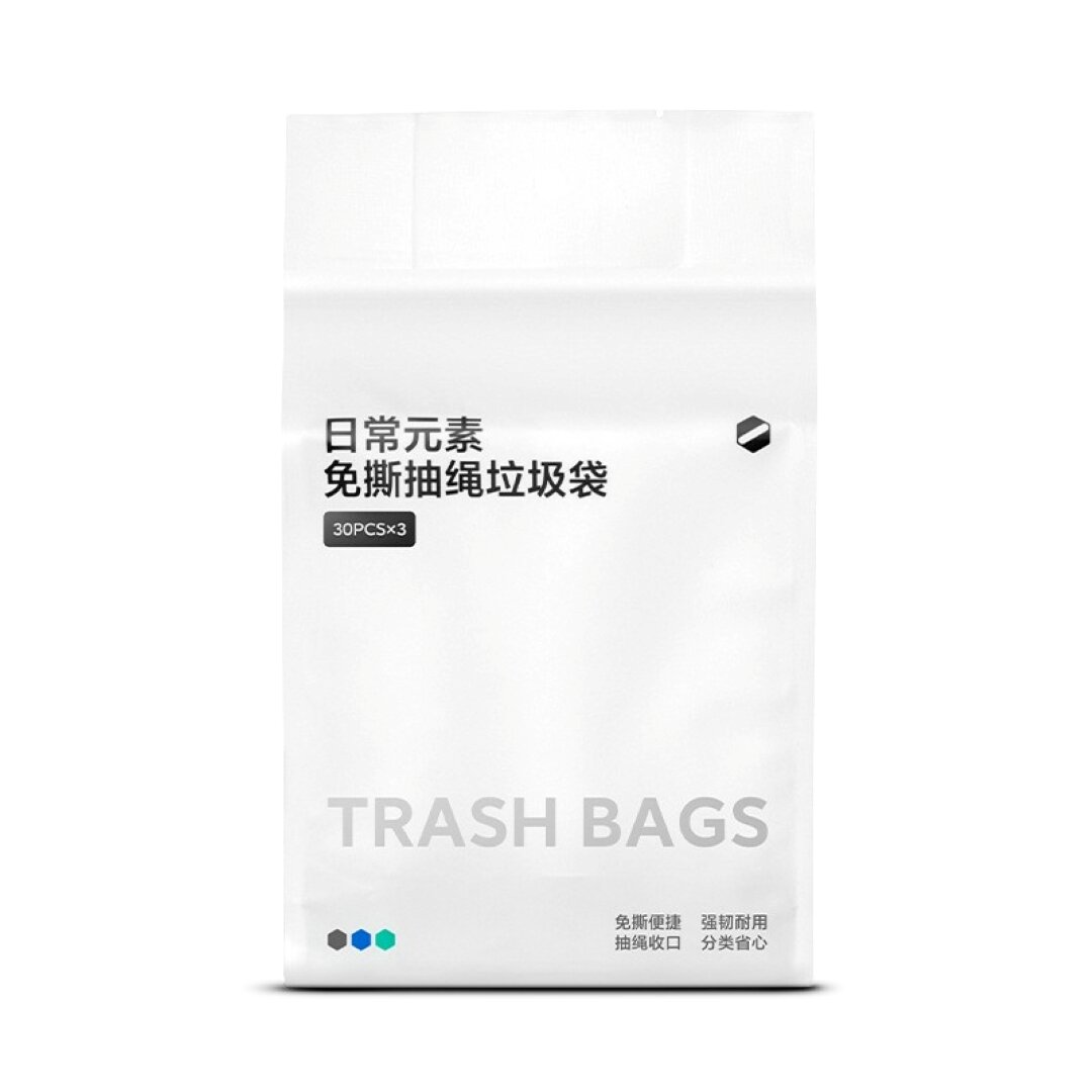 Пакеты для мусора Xiaomi Daily Elements Garbage Bags 15L (90 шт.)
