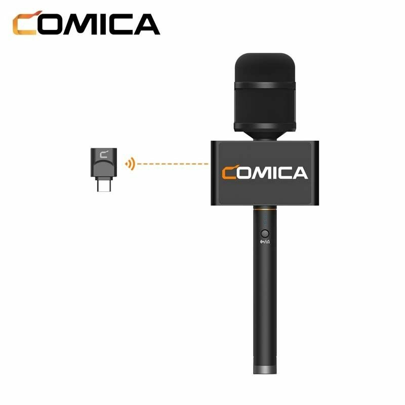 Беспроводной репортерский микрофон COMICA Revo S для смартфона, запись 48 кГц/24 бит, кардиоидная диаграмма направленности, встроенный литиевый аккумулятор