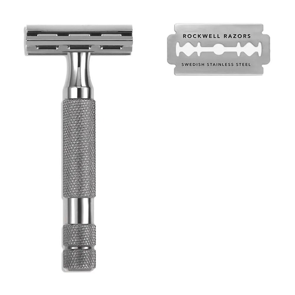 Т-образный бритвенный станок Rockwell Razors 2C, темный хром (RR-2C-GM)
