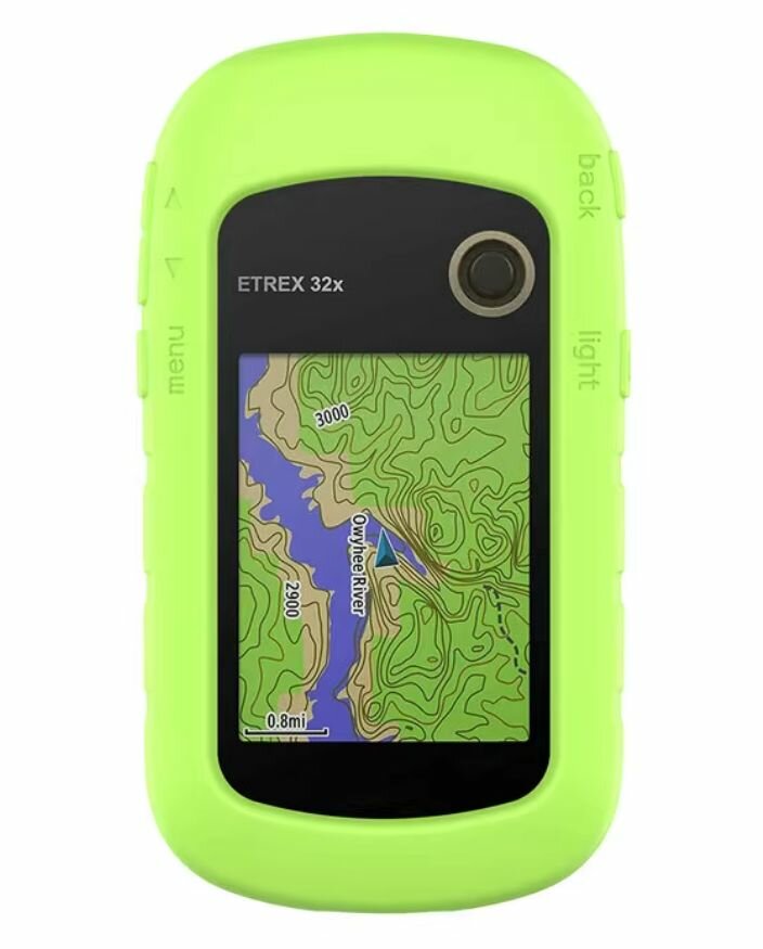 Чехол силиконовый для garmin etrex салатовый 10-30/10x-32x