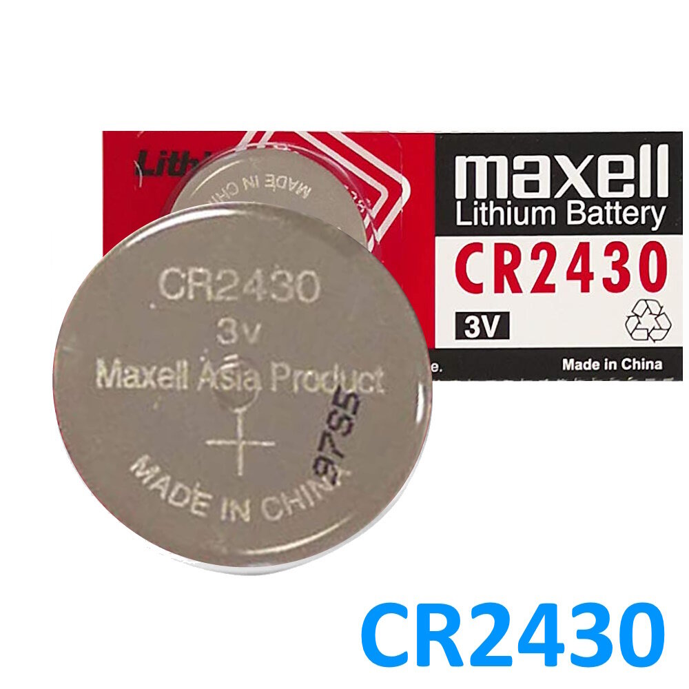 Батарейка дисковая CR2430 литиевая 3V Maxell LITHIUM - 1шт (Япония)