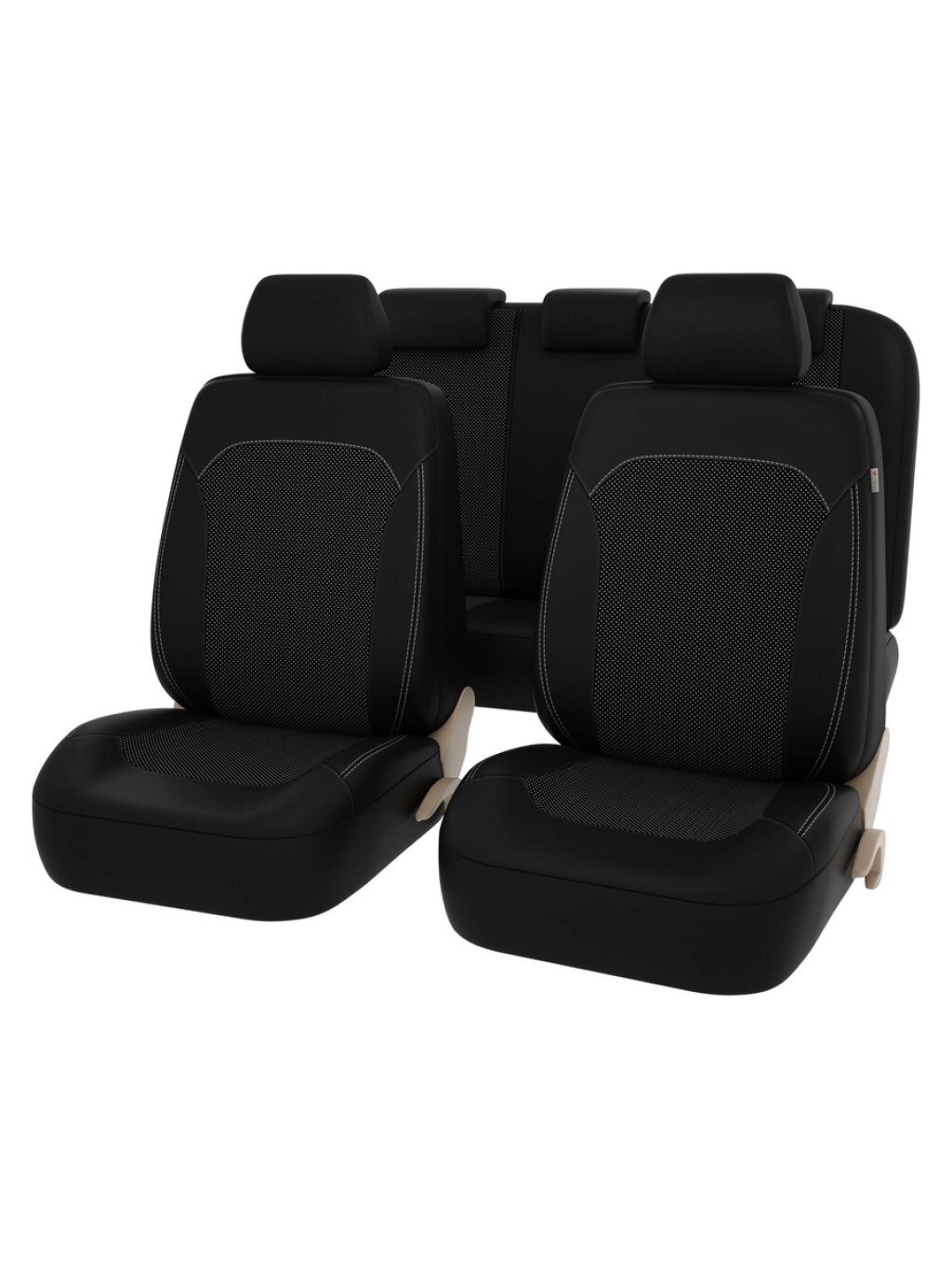 Чехлы автомобильные PSV Talisman Next эко-кожа/жаккард черный/белый 4 предметов