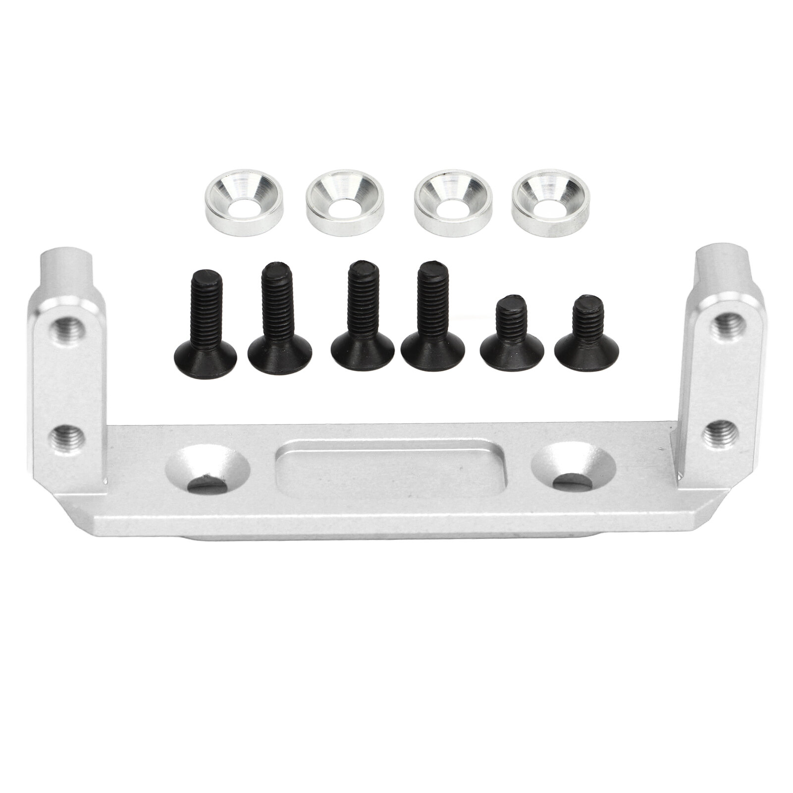 Крепление сервопривода для RC-автомобиля из алюминиевого сплава, для Capra UTB10, масштаб 1/10, аксессуар для апгрейда RC-краулера, серебристый цвет.