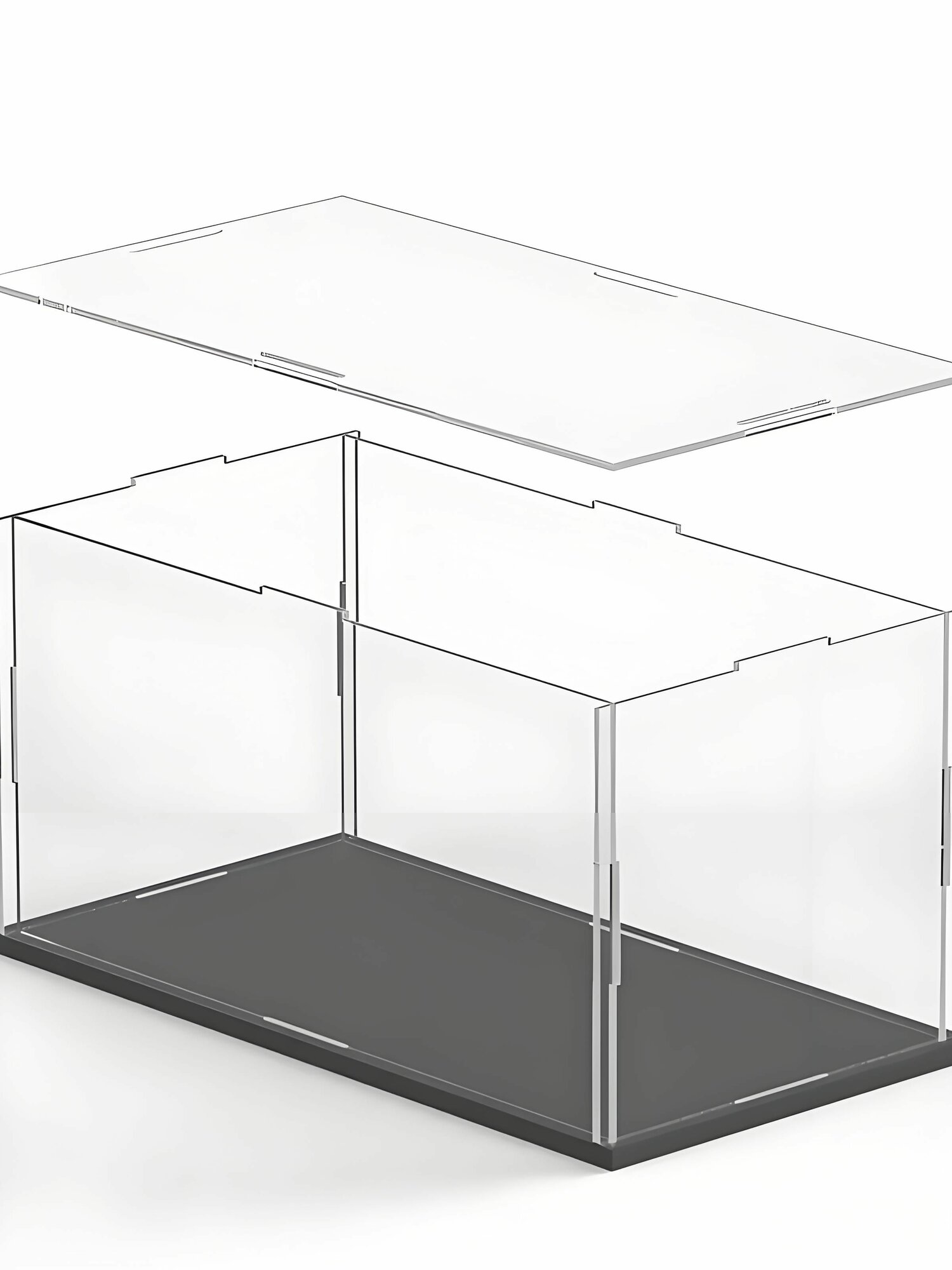 Бокс акриловый , бокс для моделей, футляр для моделей, подставка из оргстекла, витрина для хранения я, 25x20x20 см