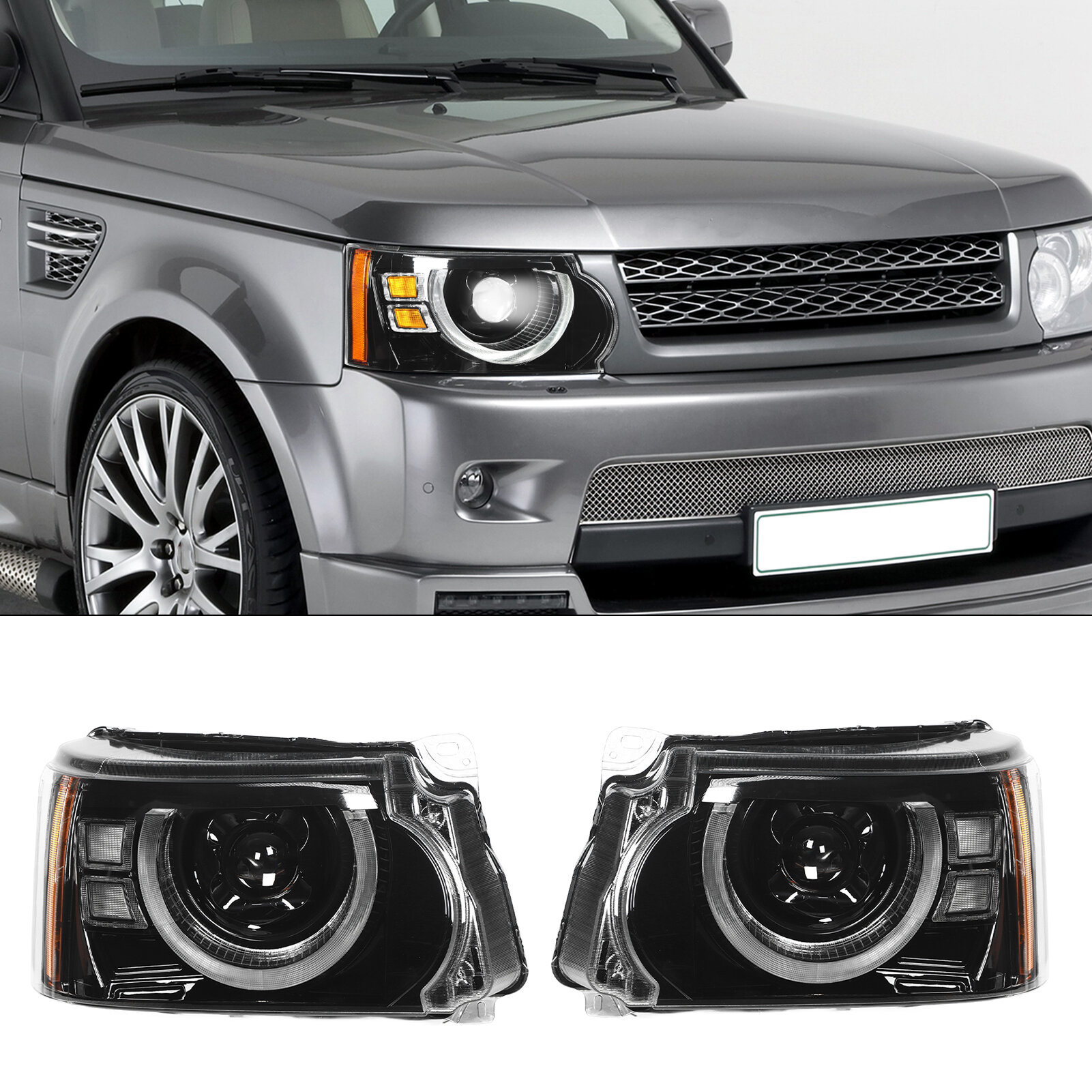 Defender Design Full LED Headlight Projector Replacement для Range Rover Sport L320 Facelift 2010‑2013
