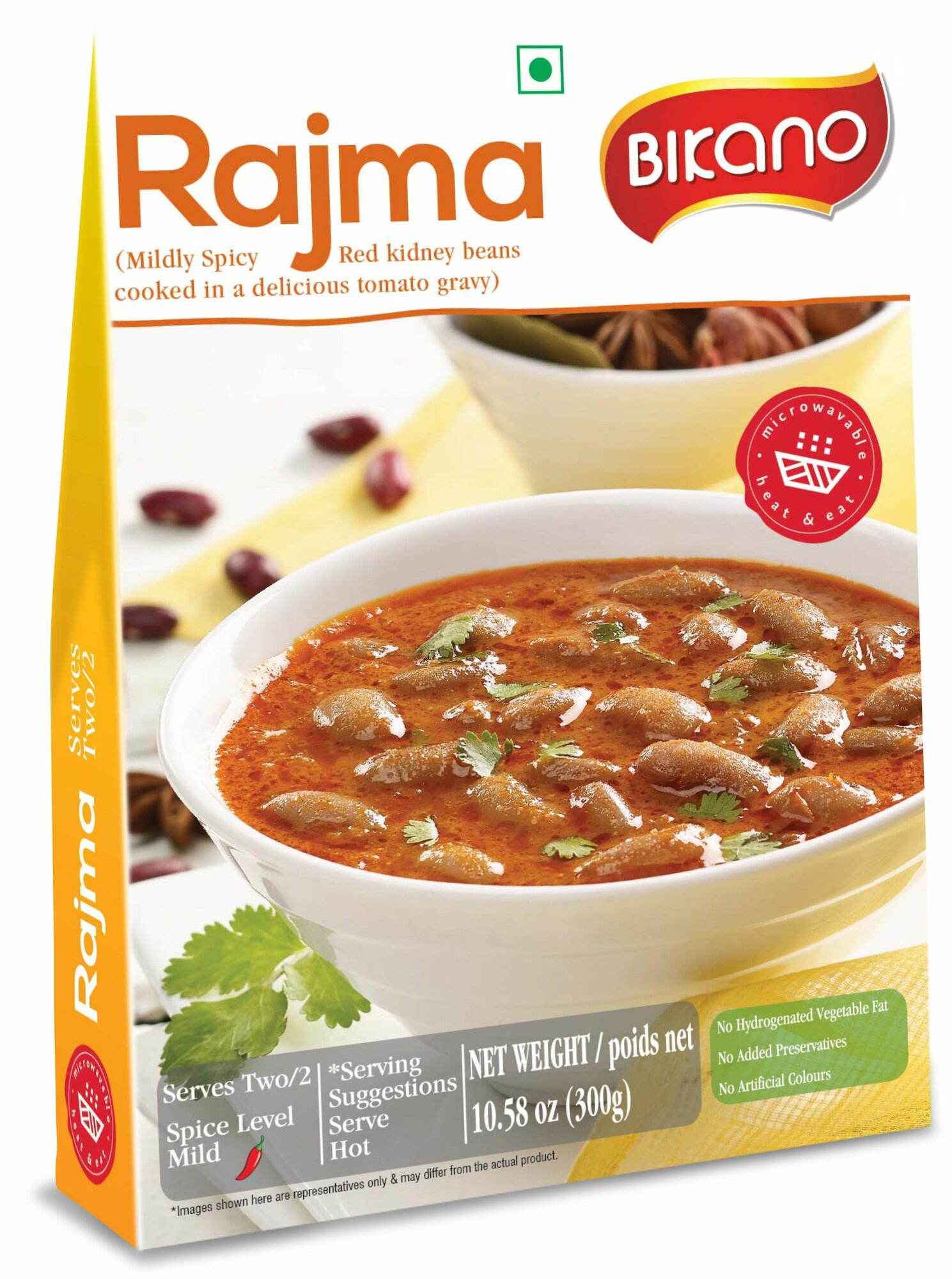Готовое блюдо Запеченная фасоль в томатном соусе Раджма (RAJMA) 300 гр. Индия