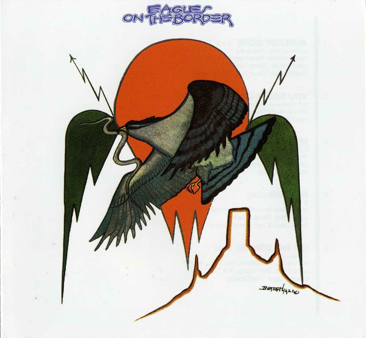 Eagles - 1974 "On The Border" Музыкальный CD диск
