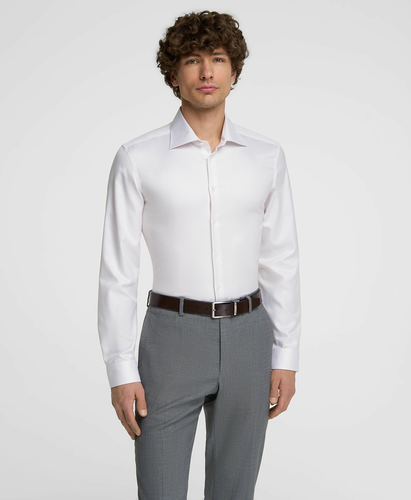 Рубашка HENDERSON, размер 42/SS/179-184, бежевый