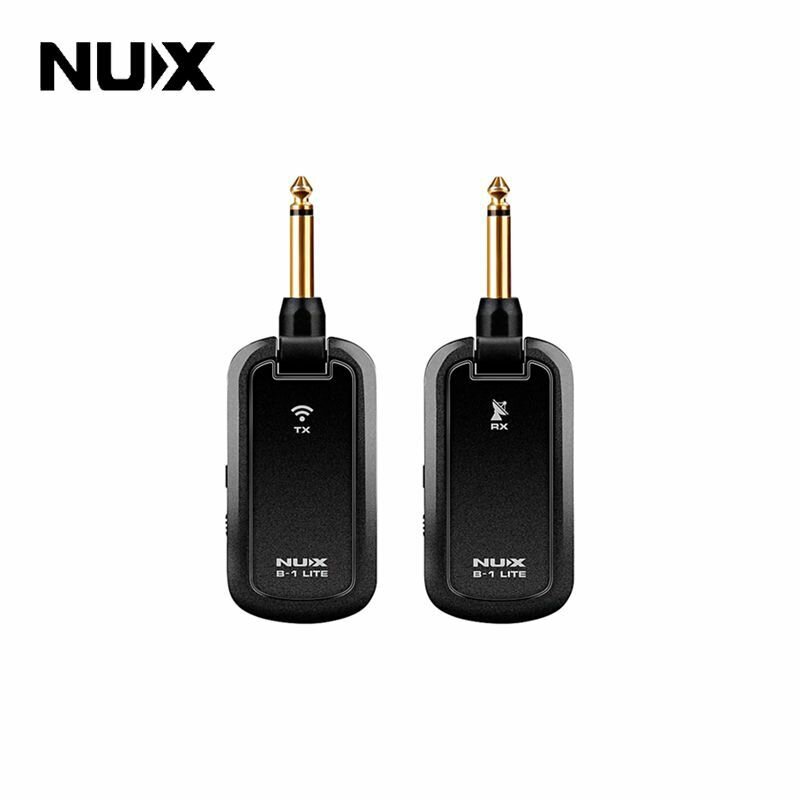 NUX B-1 Lite Беспроводная гитарная система Перезаряжаемый 4-канальный аудиопередатчик-приемник для акустической электрогитары
