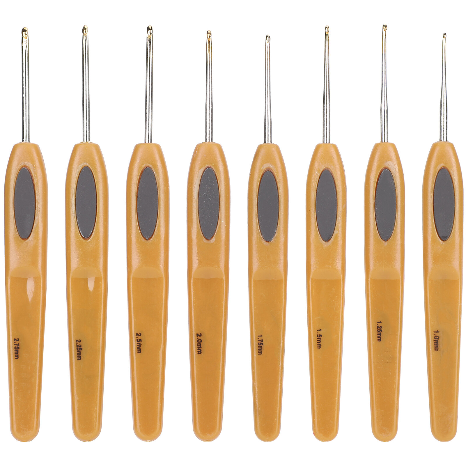 Набор из 8 крючков для вязания крючком, эргономичная мягкая ручка, инструменты для вязания свитеров