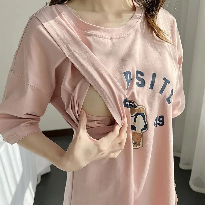 Футболка для кормящих мам