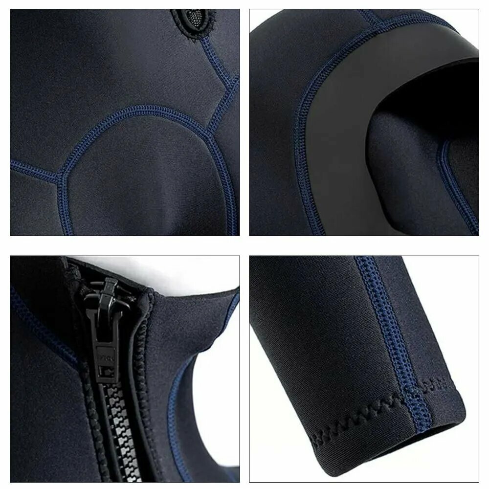 Гидрокостюм для дайвинга, неопрен, размер 4XL, темно-синий, мужской и женский