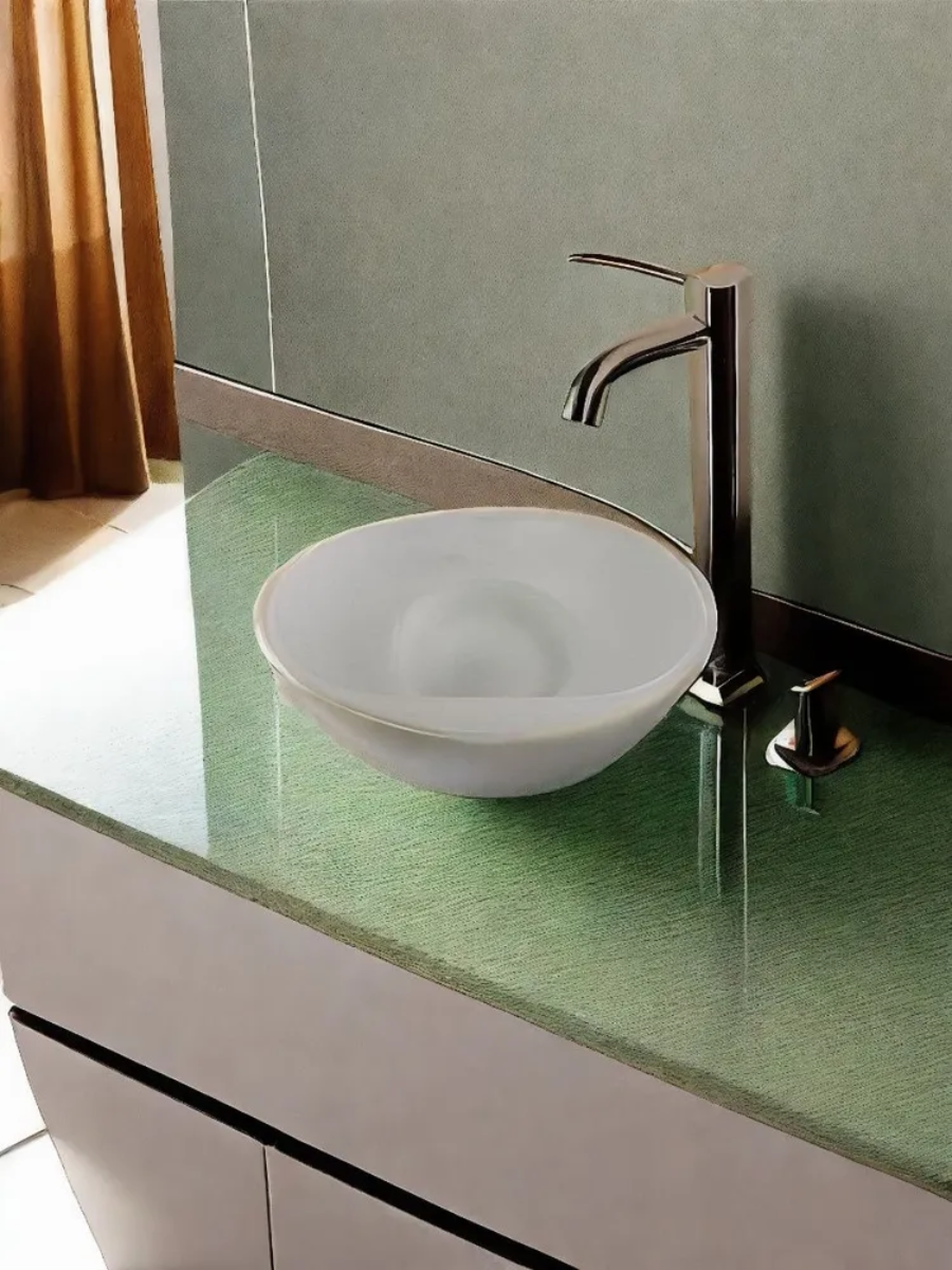 Мыльница стеклянная для ванной овал запасная матовая