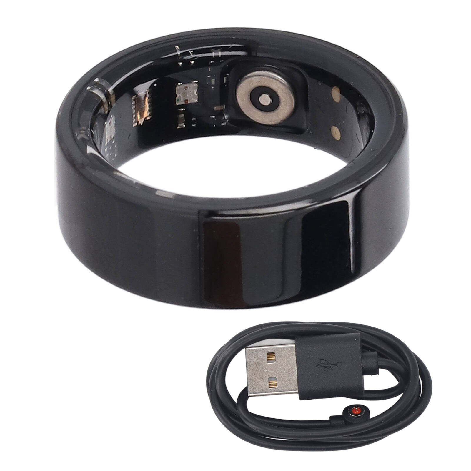 Умный шагомер Smart Ring с приложением, корпусом из нержавеющей стали, степенью защиты IP68 от воды, легкий фитнес-трекер для повседневного использования, 10 шагов.