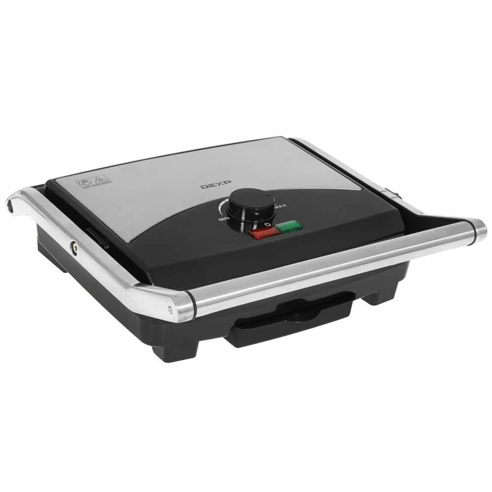 Гриль TechFurn GRL-2000, черный, 2000 Вт, антипригарное покрытие, 33.6 см x 11.8 см x 32.6 см