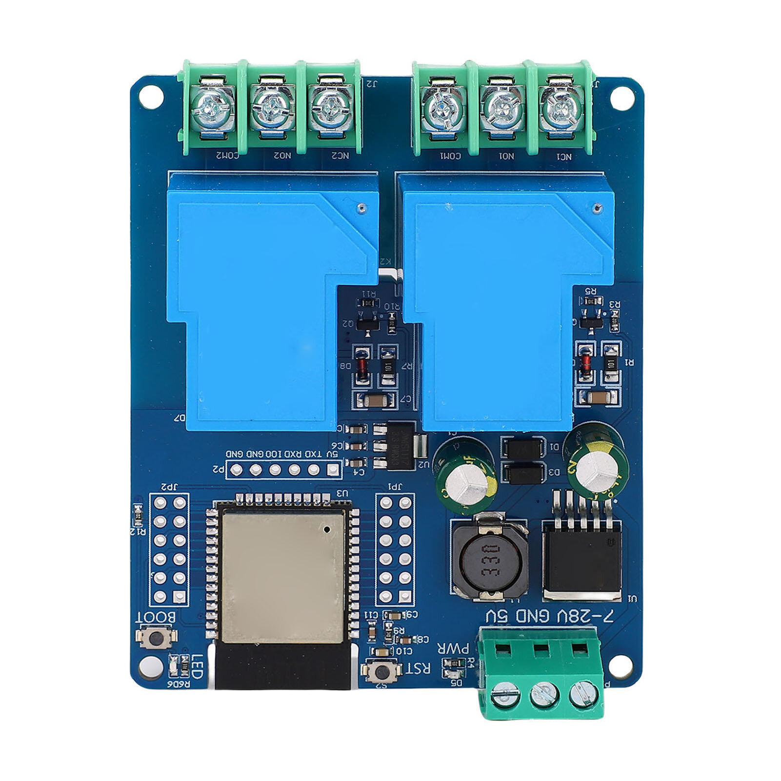 DC7-28 5 В 2-канальный 30 А релейный модуль WIFI BT 4 М байт флэш-памяти для платы разработки ESP32