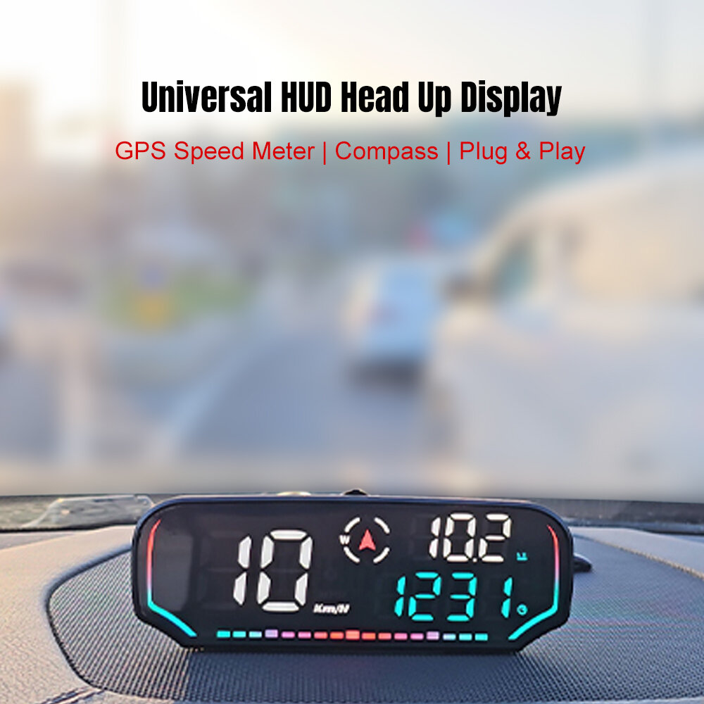 Универсальный Hud Auto Head Up Display Цифровой автомобильный спидометр Gps Измеритель скорости Датчик на бортовом компьютере для автомобиля Лодка Грузовик Фургон Пикап