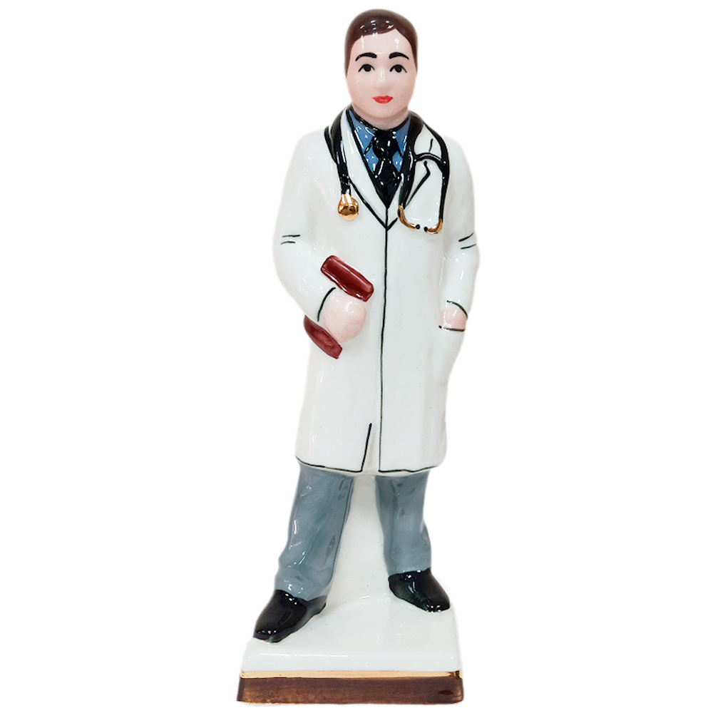 Фарфоровая фигурка ручной работы "Врач"