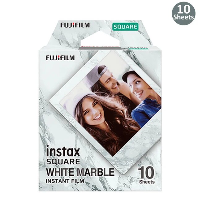 Fujifilm Instax Square белая мраморная фотобумага 10/20/30/40/50 листов 10 Sheet