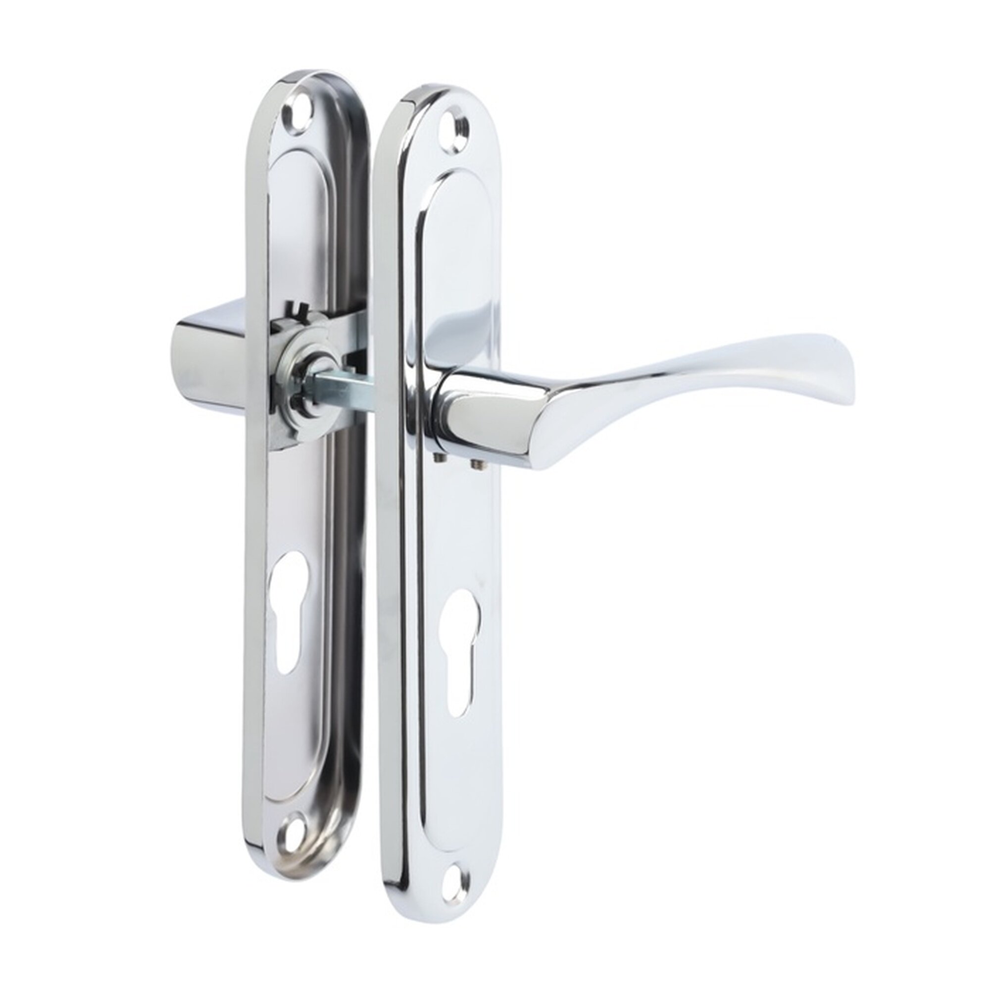 Ручки LOCKLAND 001, сталь, алюминий, межосевое 55мм, универсальные, цвет хром