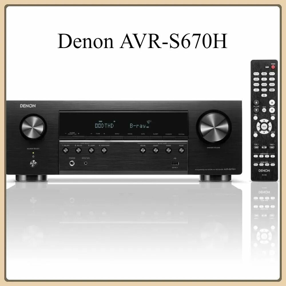 AV ресивер Denon AVR-S670H Black