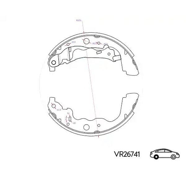 VOLRAM VR26741 колодки тормозные задние largus без abs (12-) эко Renault (Рено) logan ks (07-) бараб. торм.